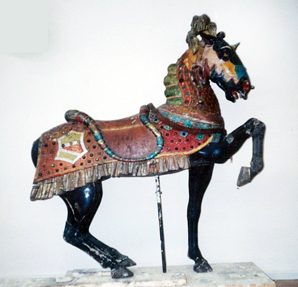 Unrestored-Herschell-Spillman-armored-carousel-horse - CarouselHistory ...